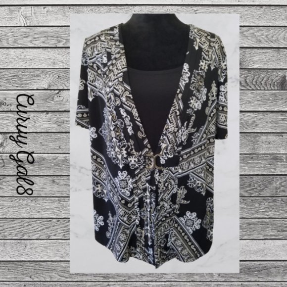 JM Collection | Tops | Last Chance Jm Collection Women Ox Blouse Y2k ...